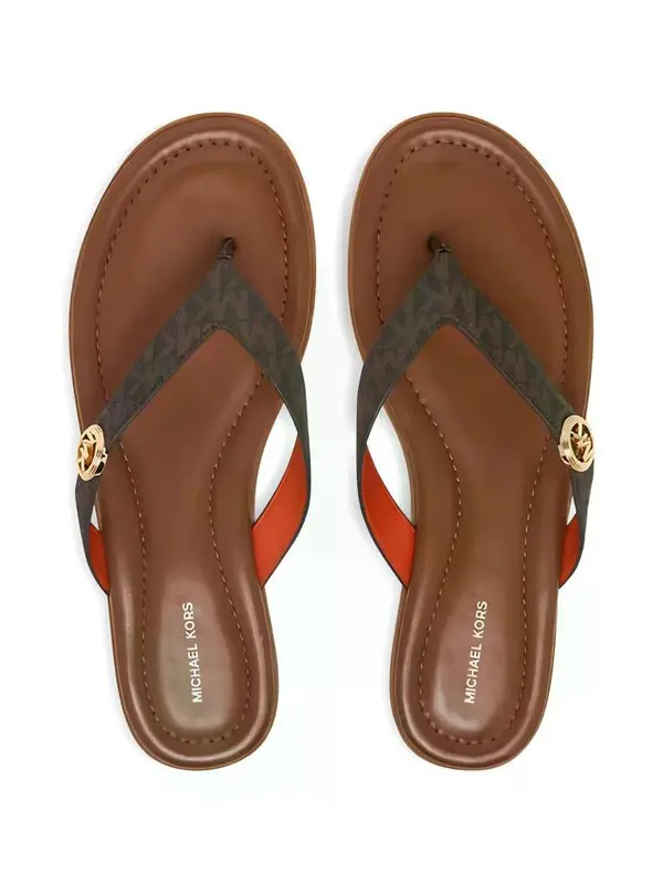 Michael Kors Logo Thong Sandals