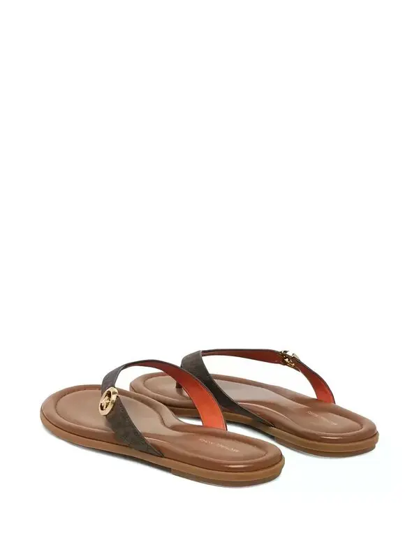 Michael Kors Logo Thong Sandals