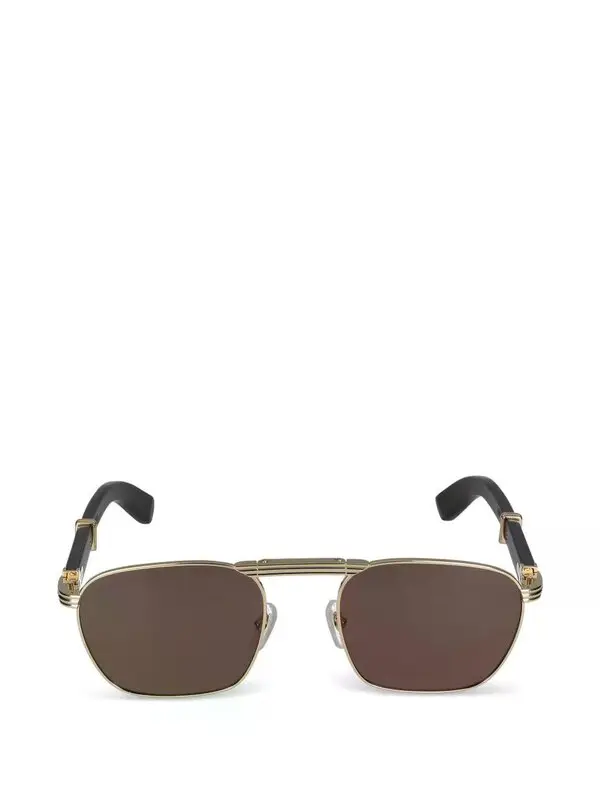 CARTIER Square-frame Sunglasses - Gold
