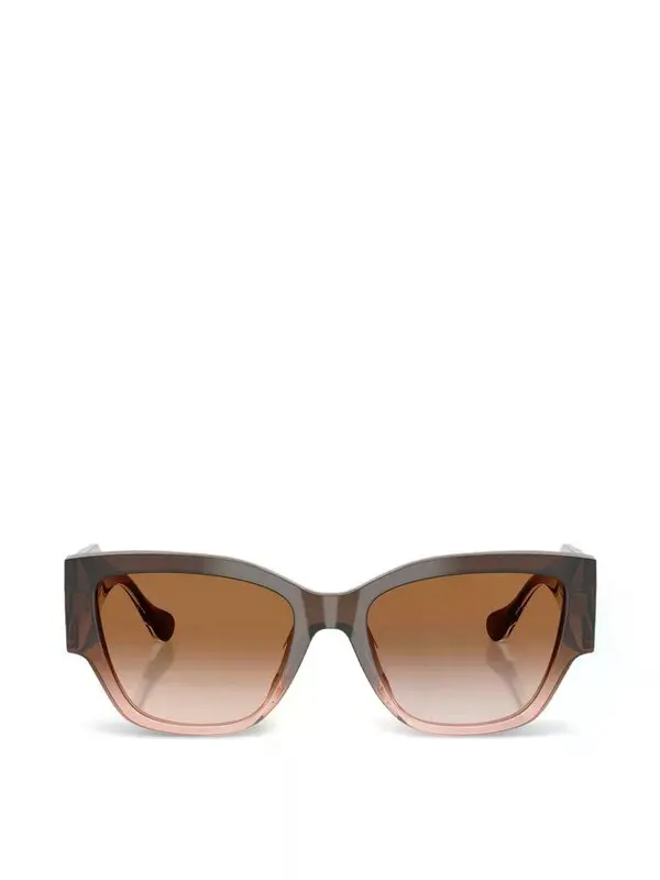 Versace Geometric-frame Sunglasses - Brown