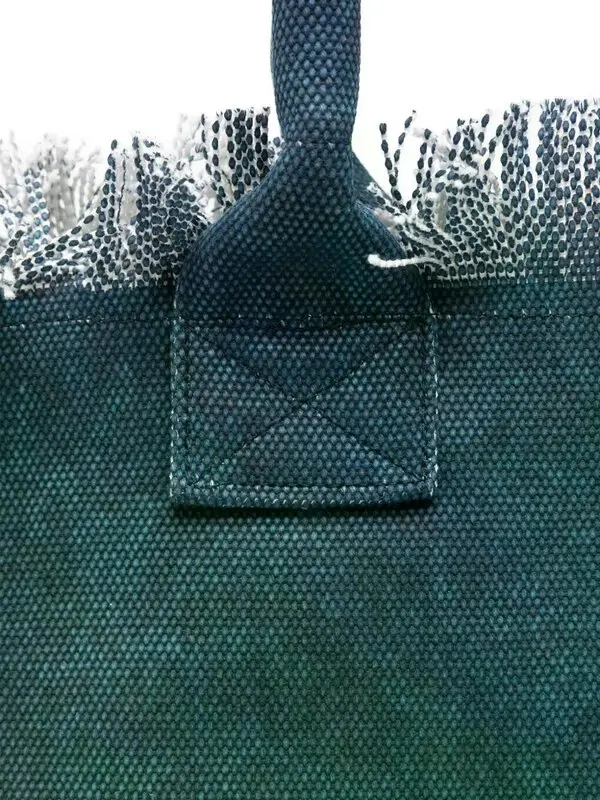 MC2 SAINT BARTH Frayed-trim Tote Bag - Blue