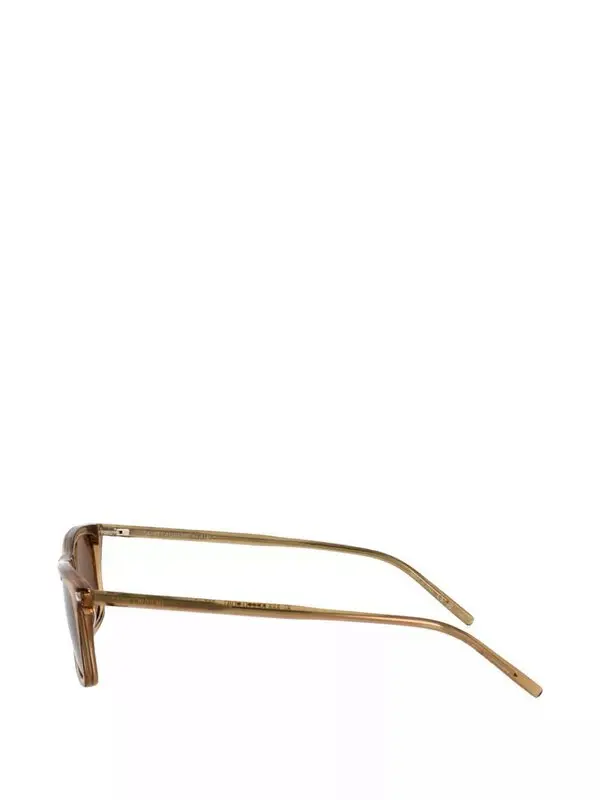 Saint Laurent Rectangle-frame Sunglasses - Neutrals