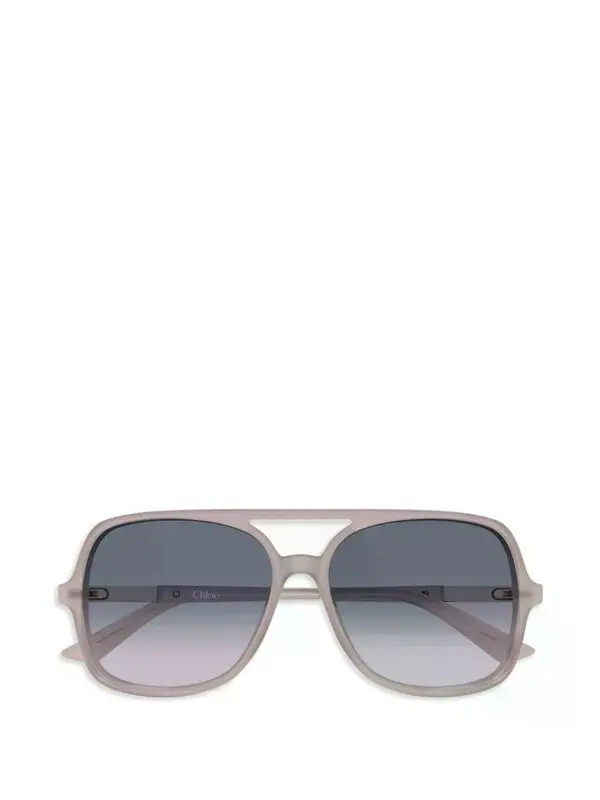 Chloé Pilot-frame Sunglasses - Neutrals