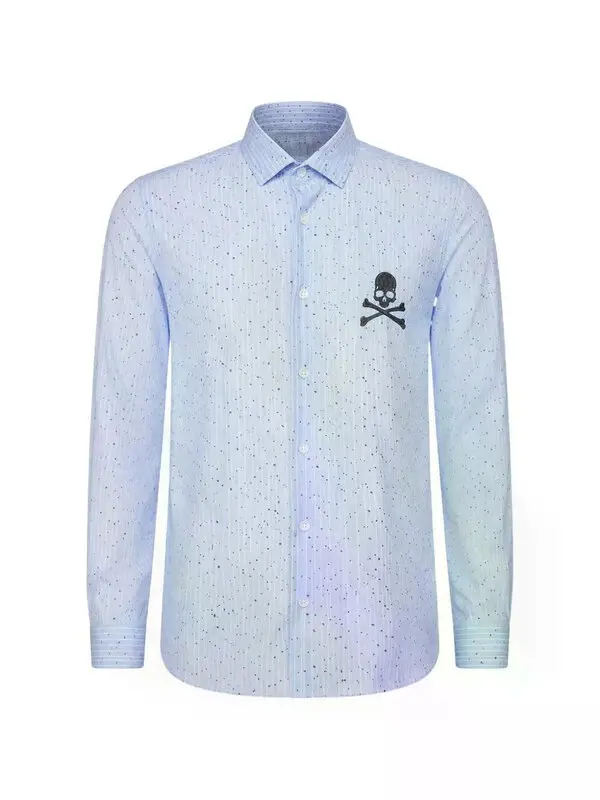 Philipp Plein Stripe-pattern Shirt - Blue