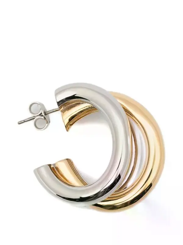 Rabanne Triple Hoop Earrings - Silver