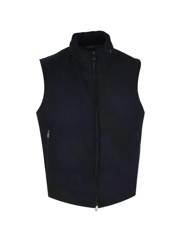 Corneliani Zip Outdoor Waistcoat - Blue