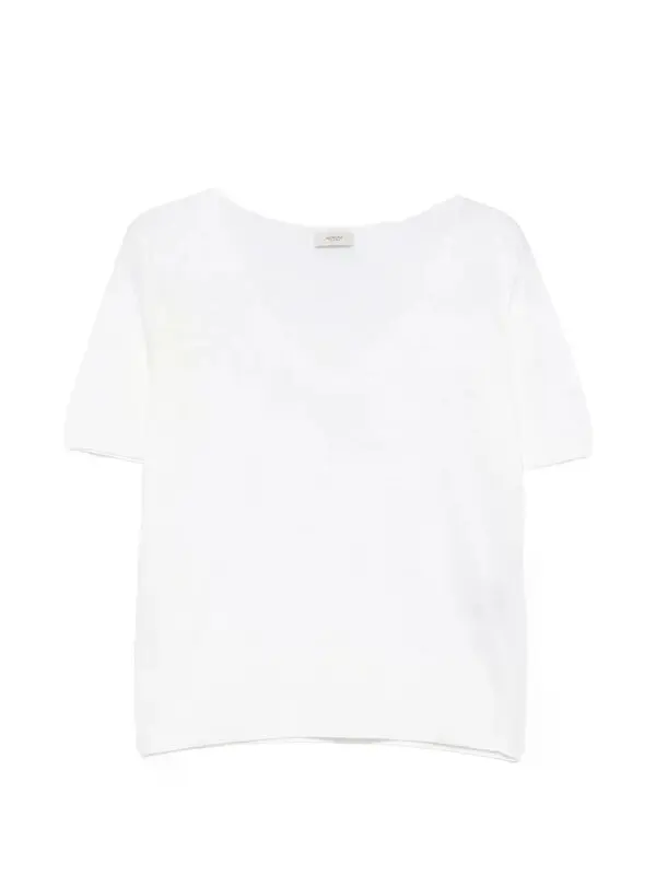 Agnona V-neck T-shirt - White