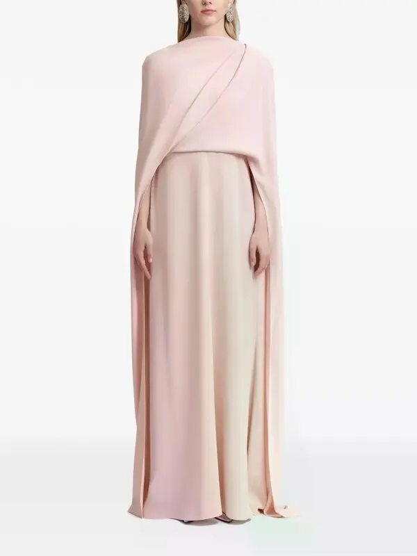 GEMY MAALOUF Draped Maxi Dress - Pink