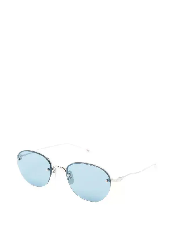 Thom Browne Oval Frame Sunglasses