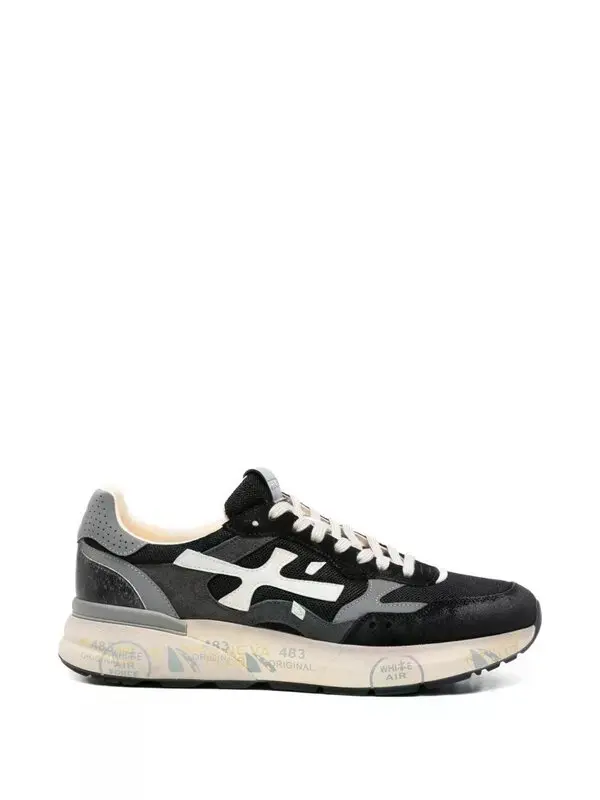 Premiata Mick Panelled Sneakers - Black