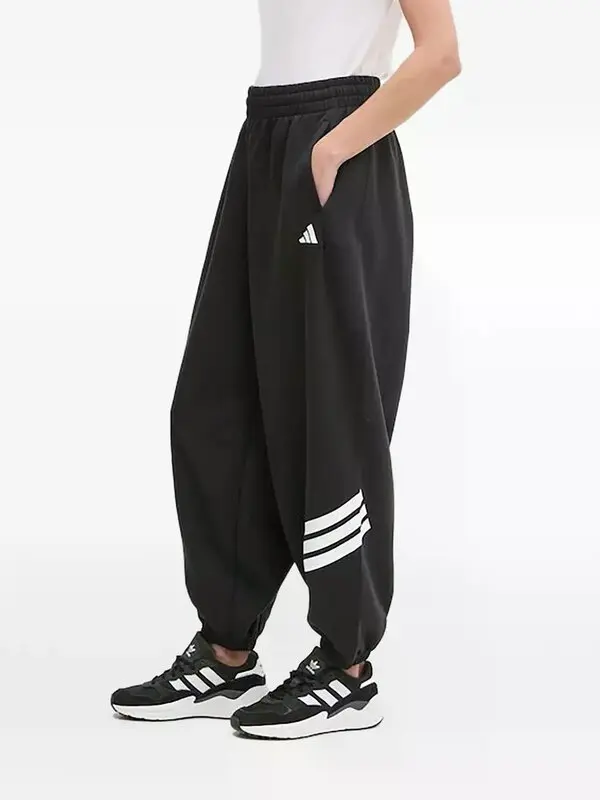 Adidas Logo Stripe Trousers - Black