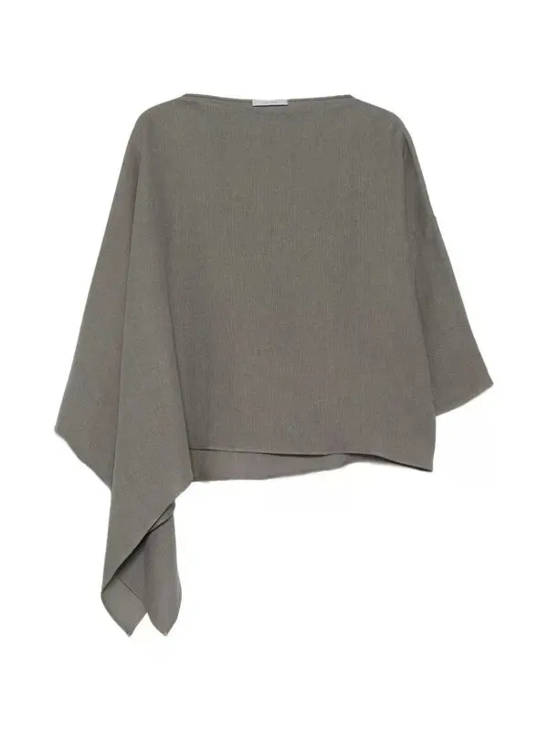 Dusan Draped Blouse - Grey