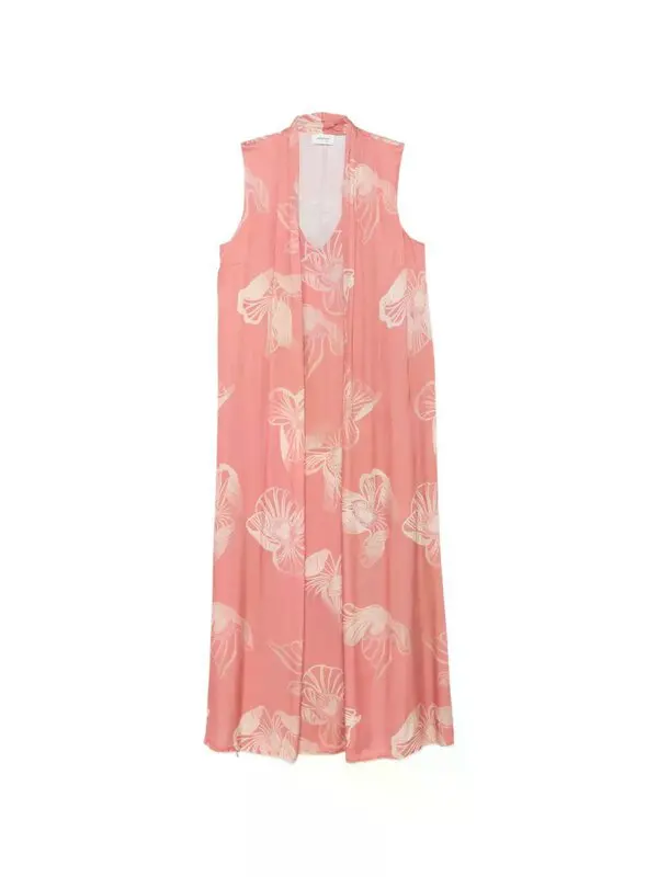 OTTOD'AME Floral Print Midi Dress - Pink