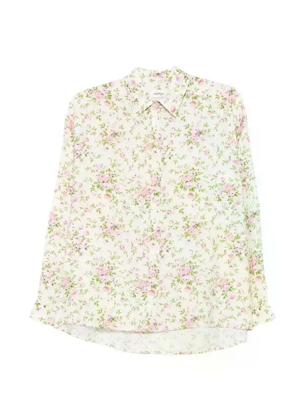 OTTOD'AME Floral-print Shirt - Neutrals