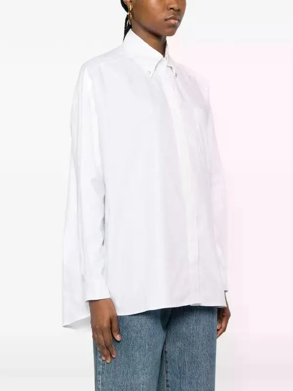 OTTOD'AME Buttoned Chest-pocket Shirt - White