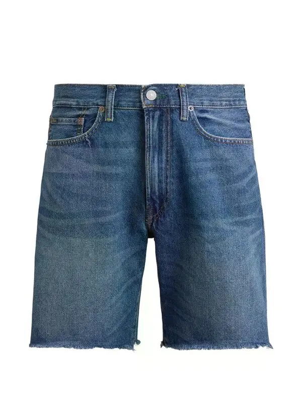 Polo Ralph Lauren Frayed Denim Shorts - Blue
