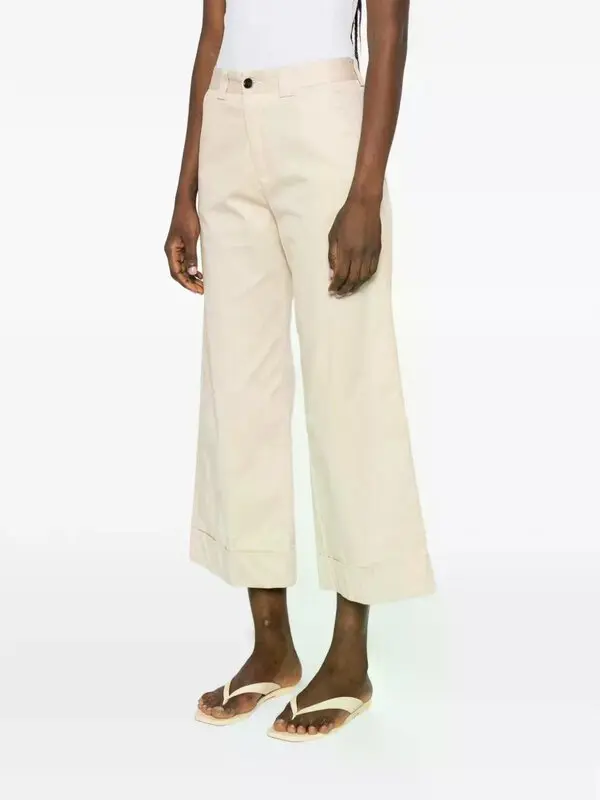 WHITE SAND Wide-leg Trousers - Neutrals