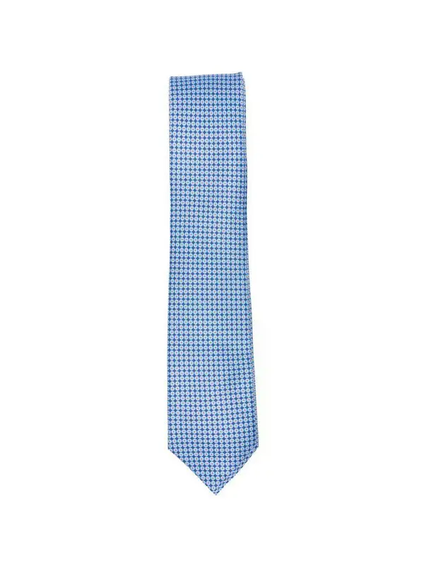 ERRICO FORMICOLA Patterned Tie - Blue