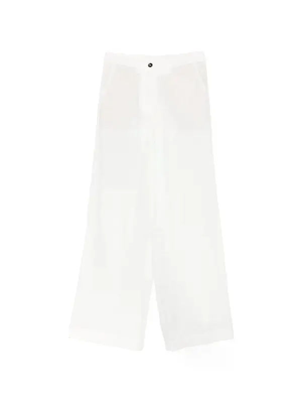 NINE:INTHE:MORNING Karen Button Trousers - White