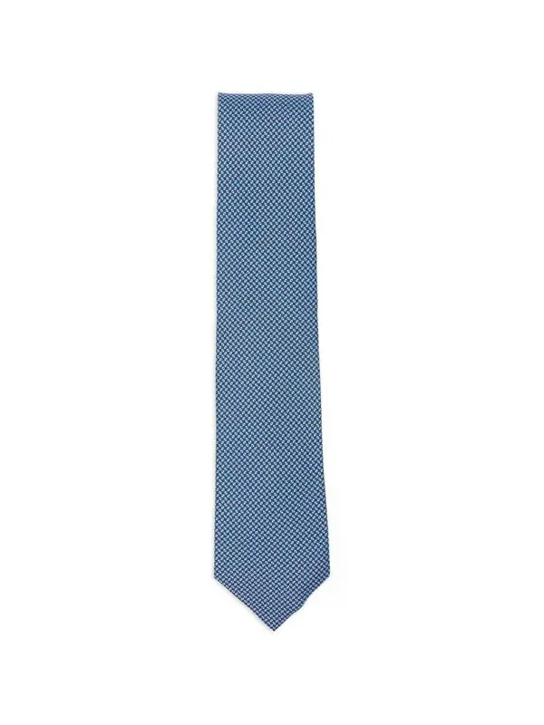 ERRICO FORMICOLA Patterned Tie - Blue