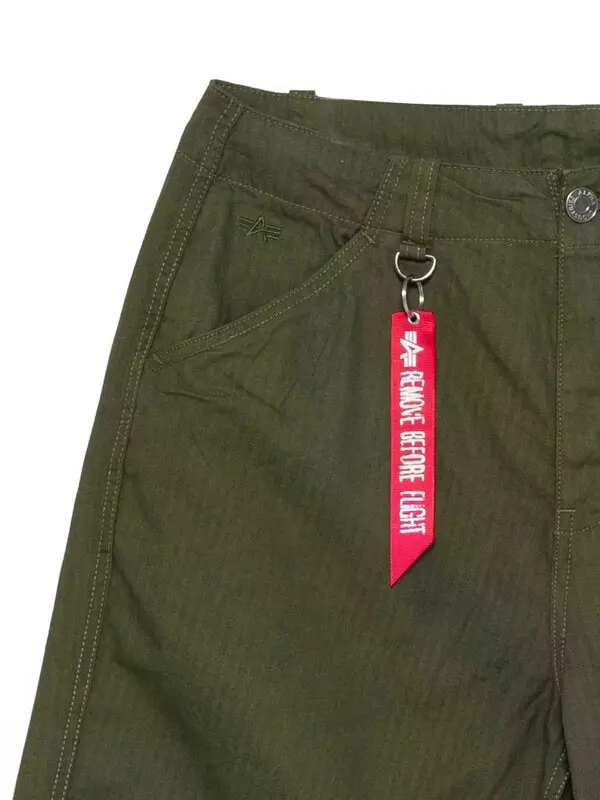 Alpha Industries Bermuda Shorts With Logo Print