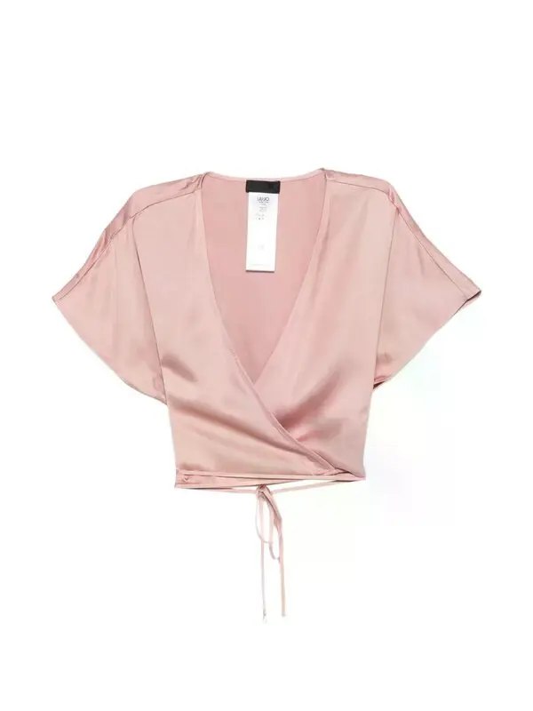 Liu Jo V-neck Tie-fastening Top - Pink