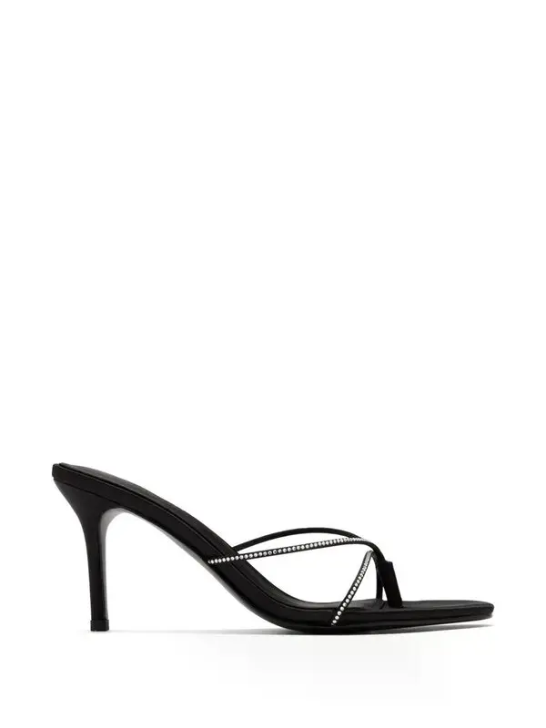 Femme La 85mm Sicilian Heeled Sandals - Black