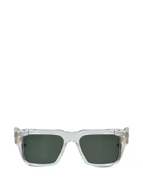 AKONI Square Frame Sunglasses - White