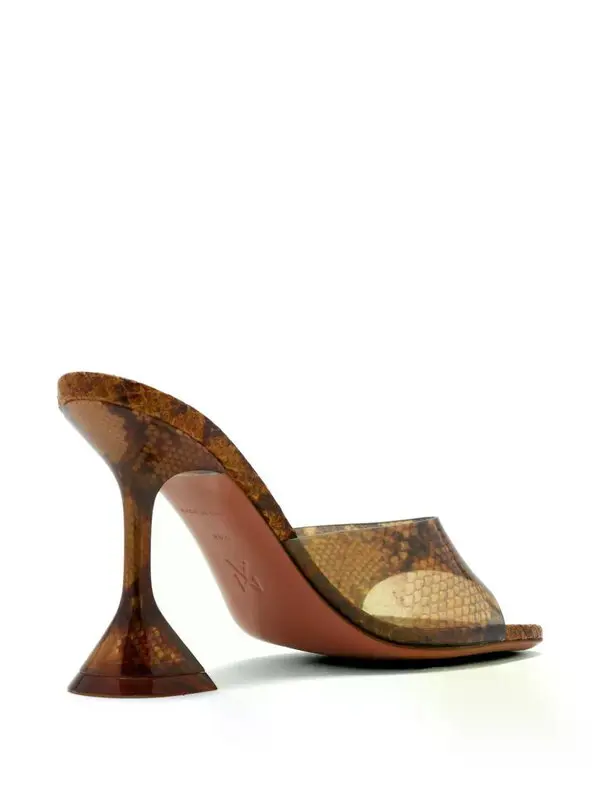 Amina Muaddi 95mm Lupita Mules - Brown