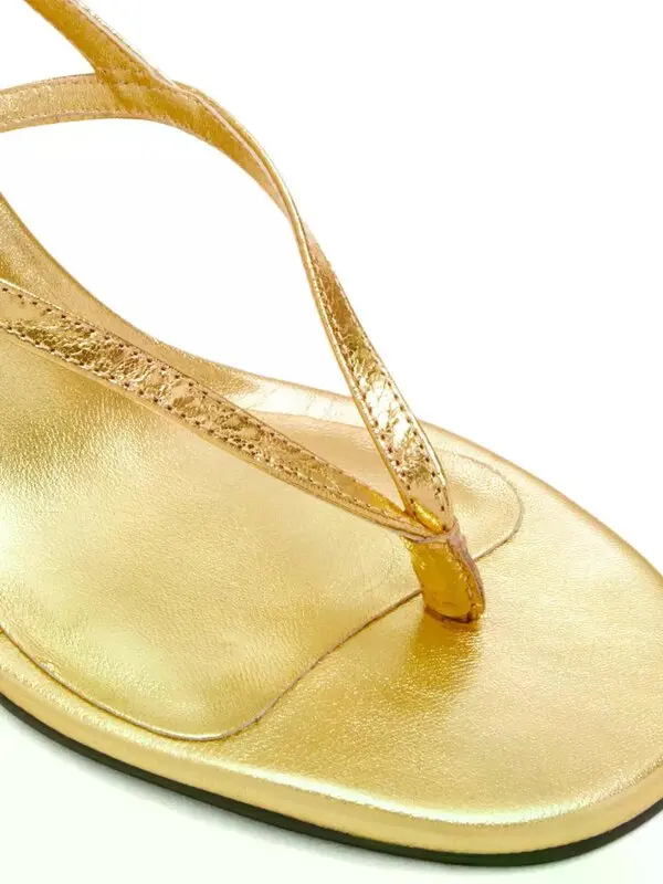 Gimaguas Leather Wedge Sandals