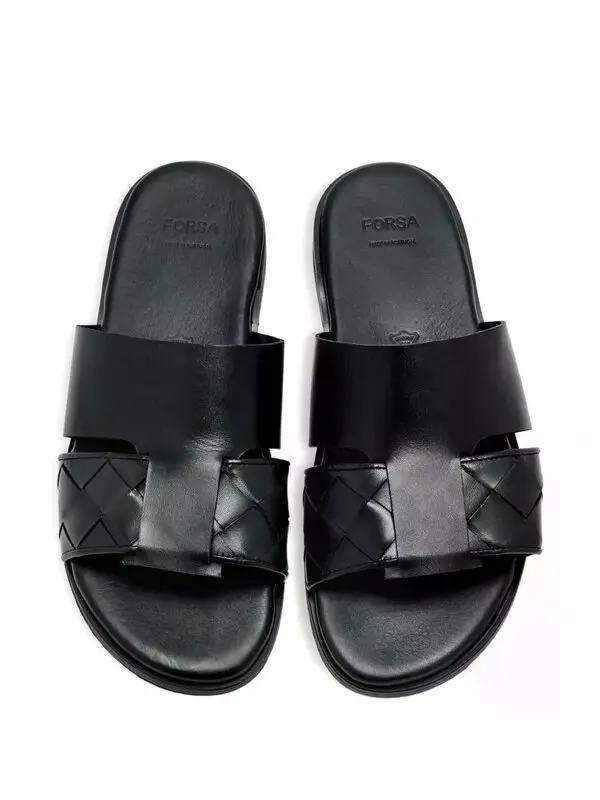 FORSA Ernesto Woven Sandals - Black
