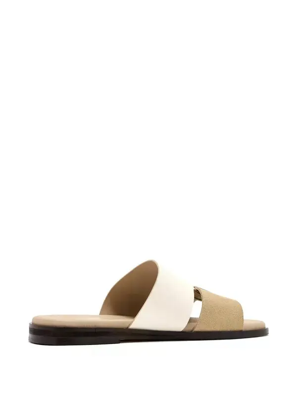 FORSA Ernesto Panelled Sandals - Neutrals