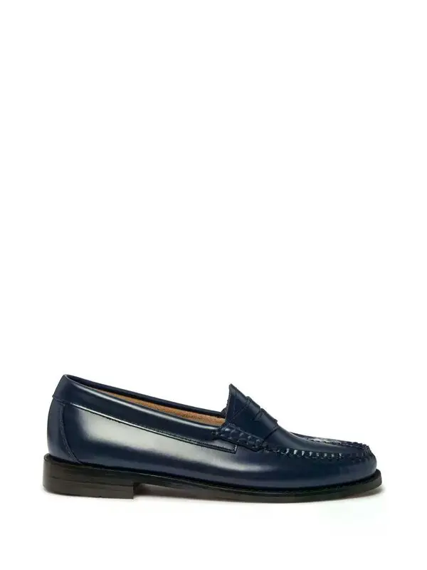 G.H.BASS Penny Leather Loafers - Blue