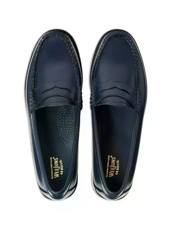 G.H.BASS Weejuns Leather Penny Loafers - Blue