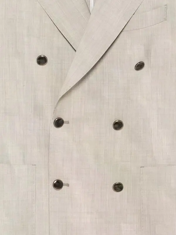 LUIGI BIANCHI MANTOVA Double-breasted Suit - Neutrals