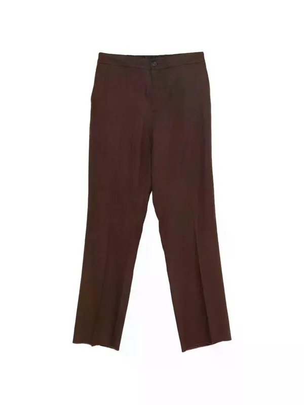 HEVO Buttoned Tailored Trousers - Brown