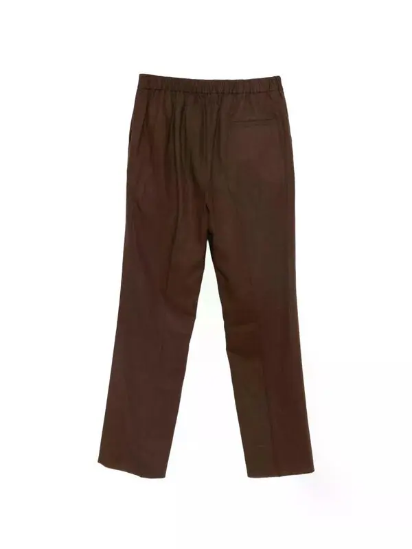 HEVO Buttoned Tailored Trousers - Brown