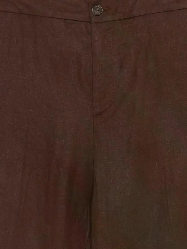 HEVO Buttoned Tailored Trousers - Brown