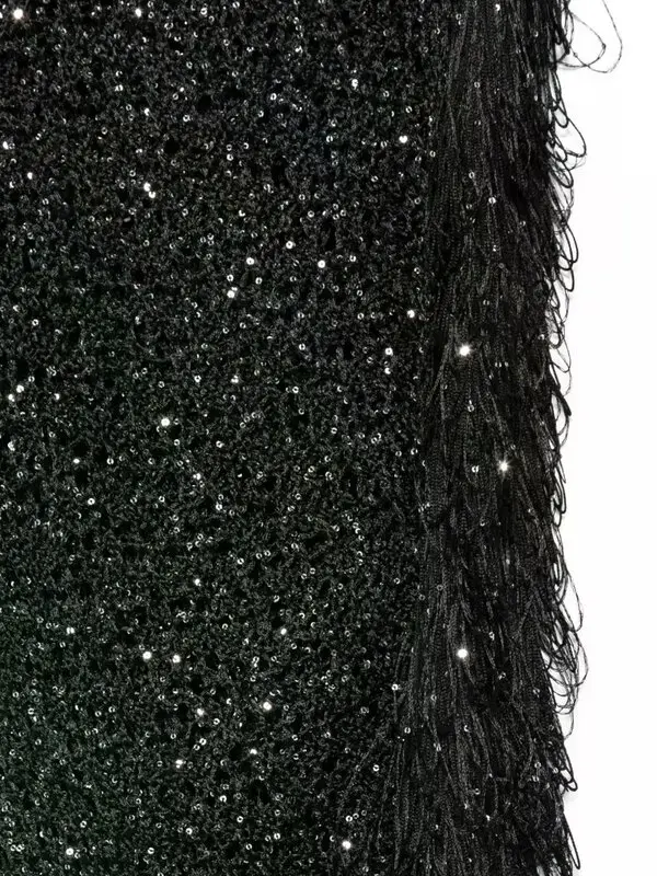 SIMONA CORSELLINI Embellished Fringed Scarf