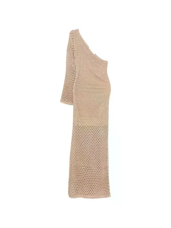 SIMONA CORSELLINI One-shoulder Maxi Dress - Neutrals
