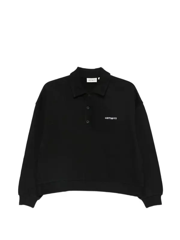 Carhartt Work In Progress Brenta Buttoned Polo Shirt - Black