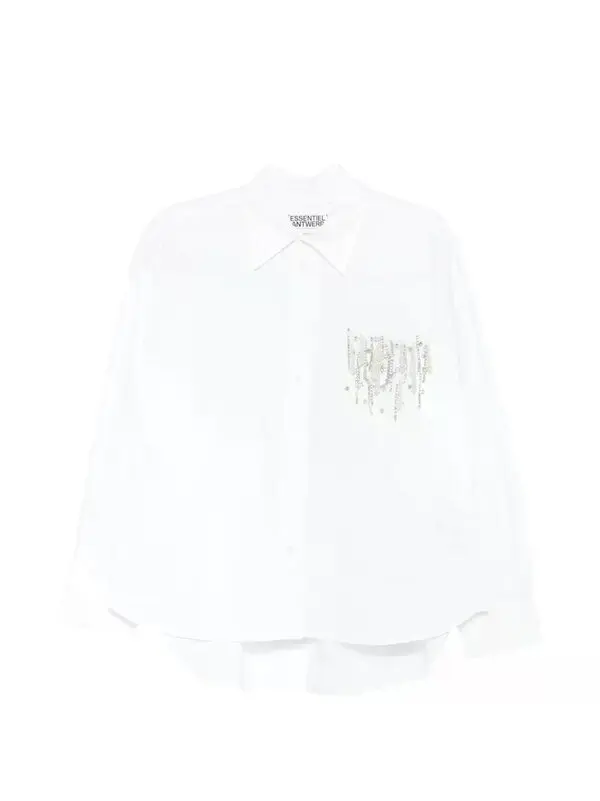 Essentiel Antwerp Embellished Pocket Shirt - White
