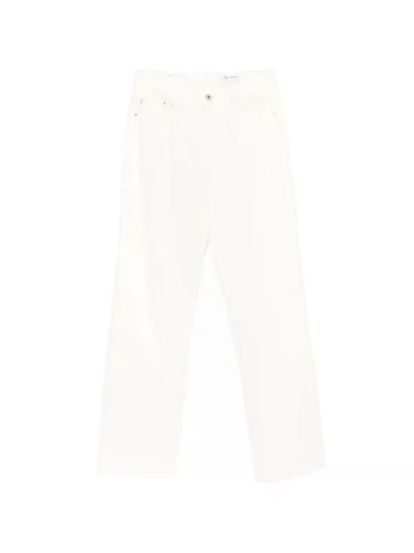 Ag Brinley Mid-rise Jeans - White