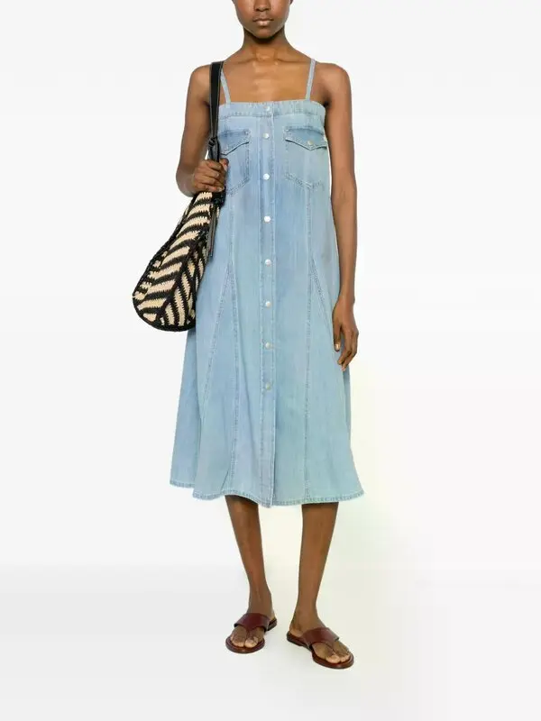 Ag Buttoned Pocket Dress
