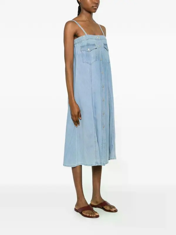 Ag Buttoned Pocket Dress