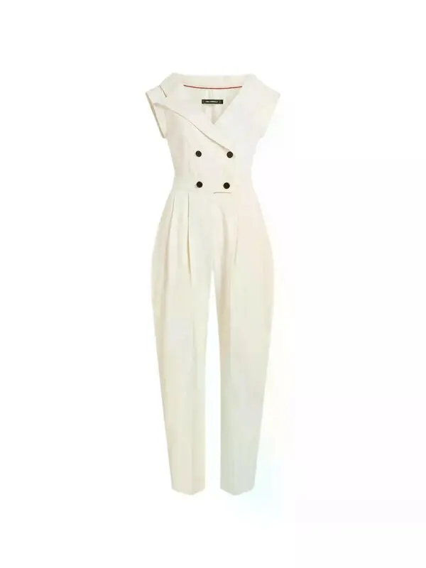 Karl Lagerfeld Tailored Jumpsuit - Neutrals