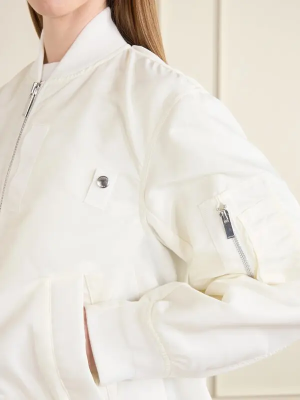 Sacai Padded Twill Bomber Jacket - Neutrals