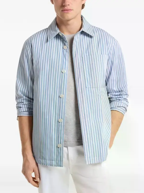 Michael Kors Striped Shirt Jacket