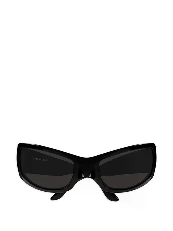 Balenciaga Rectangle-frame Sunglasses - Black