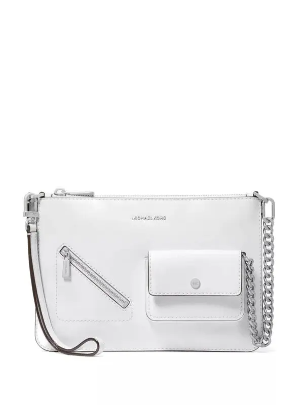 Michael Kors Jet Set Clutch Bag - White